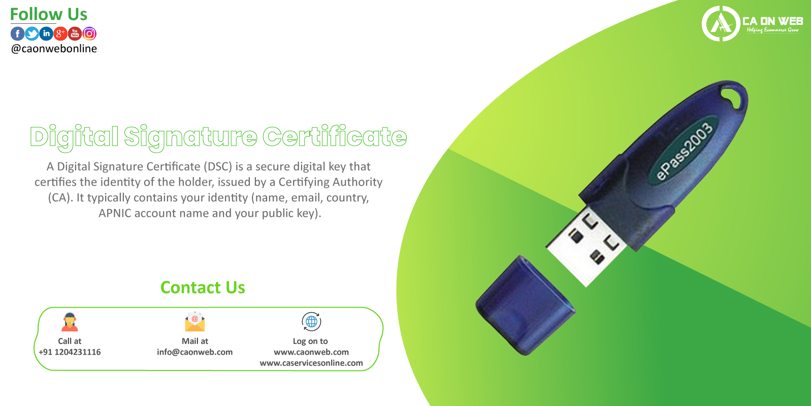 Digital Signature Certificate Online Class 1 Class 2 Class 3 